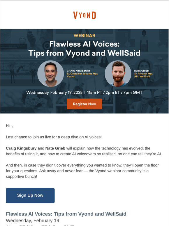 Vyond: Everything you wanted to know about AI voices | Milled