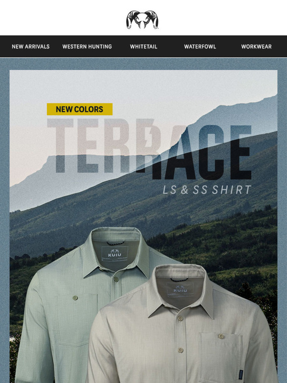 KUIU: New Colors: Terrace LS/SS Technical Shirts | Milled