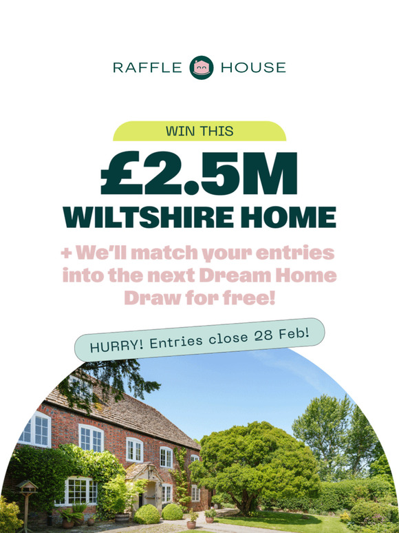 Raffle House: Hurry! Win a £2.5M Home Before Time Runs Out! | Milled