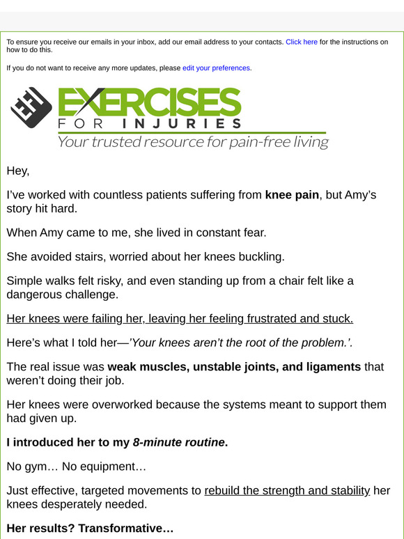 Exercises For Injuries: Why Your Knees Are Crying for Help (And How to ...