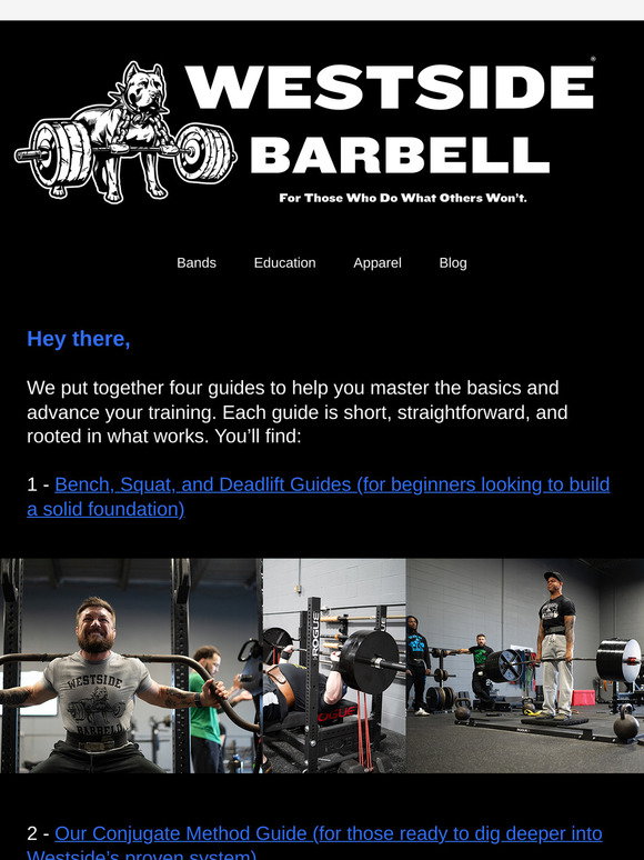 Westside Barbell: Your Bench, Squat, Deadlift, and Conjugate Guides Are ...