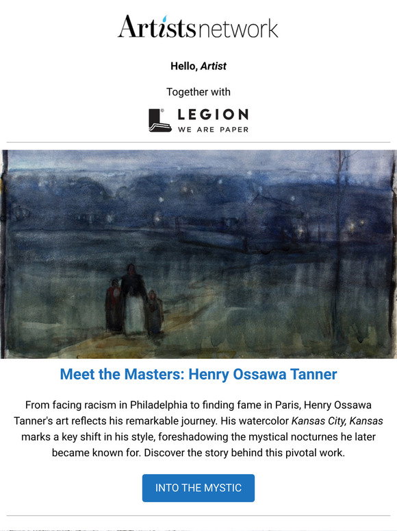 Artists Network: Meet the Masters: Henry Ossawa Tanner | Milled