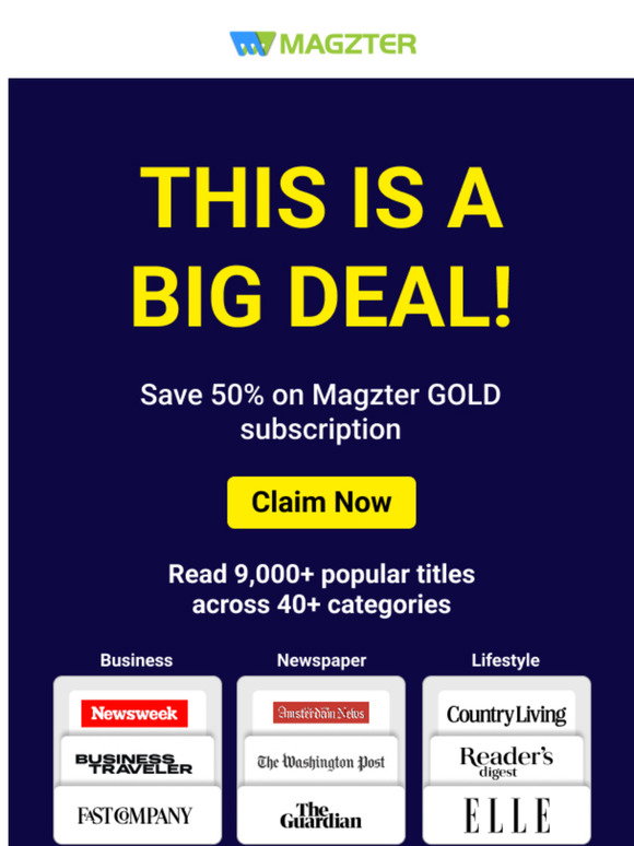 Magzter: The Sale You Can’t Afford to Miss! | Milled