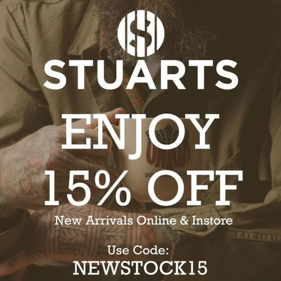 Stuarts London: Save 15% on New Season Arrivals with code: NEWSTOCK15 🔥 | Milled