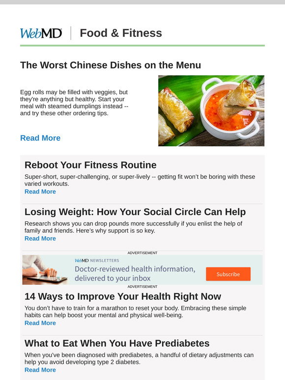 WebMD: The Worst Chinese Dishes on the Menu | Milled