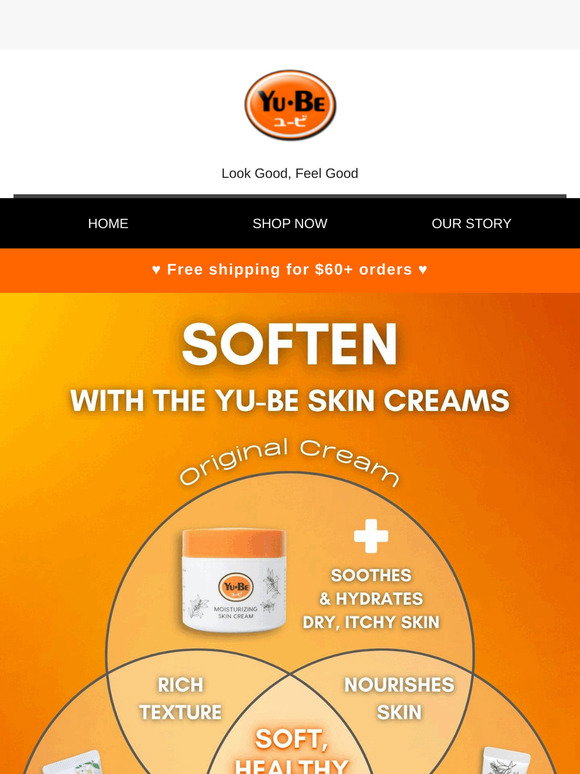 Yu-Be: 🧡 3 different ways to achieve soft, healthy skin with the Yu-Be ...