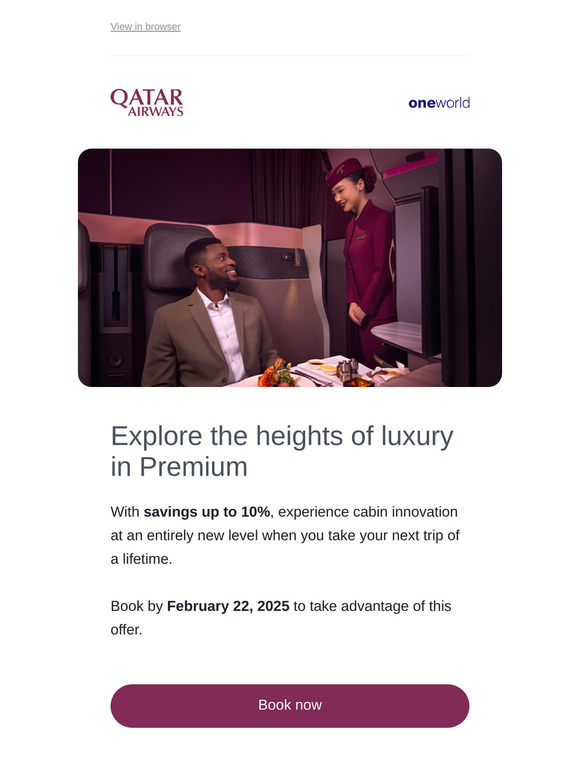 Qatar Airways: Explore the heights of luxury in Premium | Milled