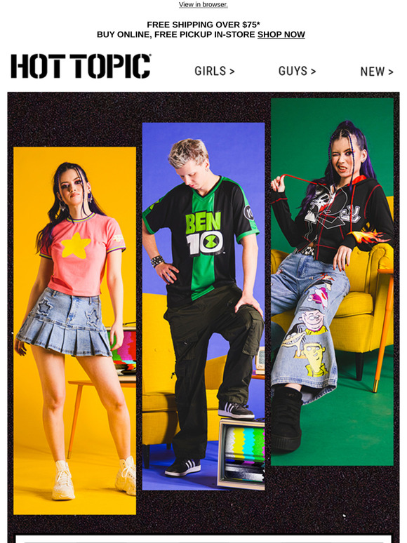 Hot Topic: Redraw your fits with this Cartoon Network drop ️🎨 | Milled