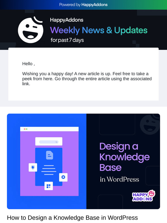 Happy Addons: Discover what's new in HappyAddons Blog | Milled