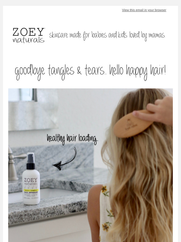 Zoey Naturals: Goodbye Tangles & Tears! | Milled