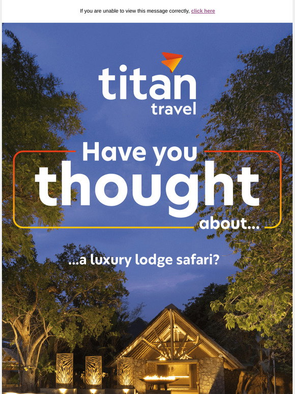 Titan Travel: Safari, but make it luxury | Milled
