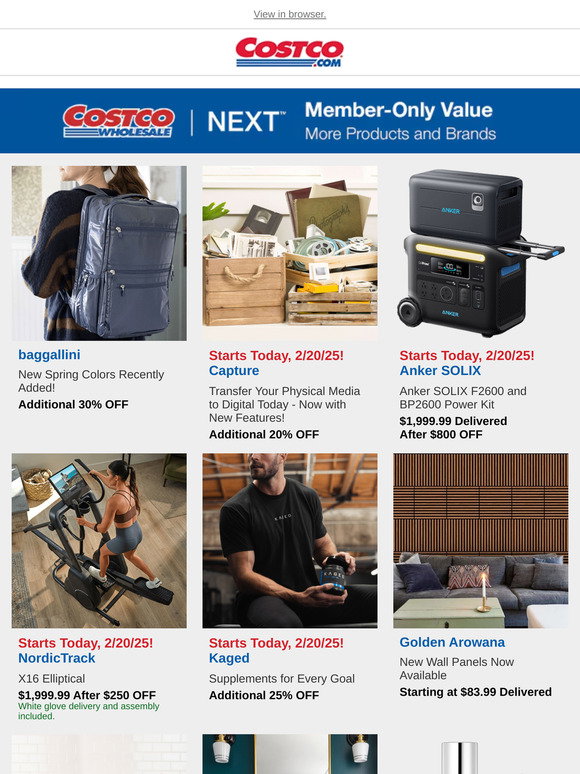 Costco: Exclusive Savings on Costco NEXT Brands have Arrived! | Milled