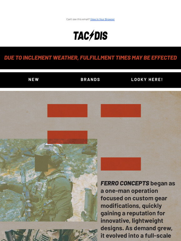 Tactical Distributors: FERRO CONCEPTS HIGHLIGHT⚡ | Milled