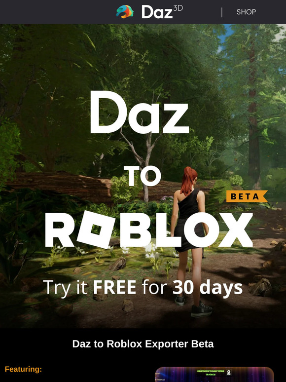 DAZ 3D: Daz to Roblox Exporter Beta | Milled