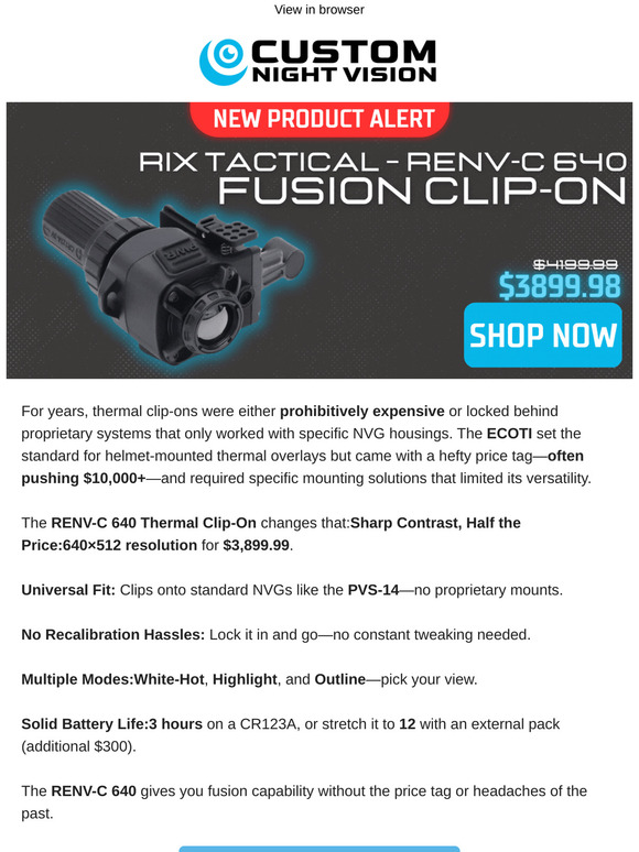 Custom Night Vision: Thermal Fusion Without the $10K Price Tag – Meet ...