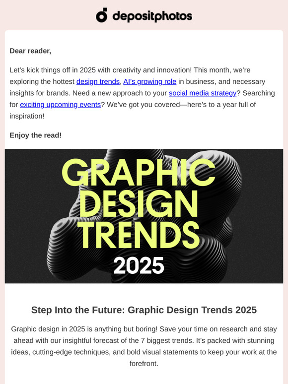 DepositPhotos: 🚀 Kickstarting 2025 with the boldest design trends, AI insights & must-attend ...