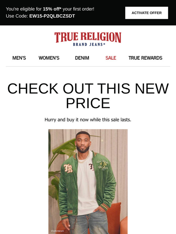 True Religion: 💲 Price drop! The Men's Western Velvet Bomber Jacket ...