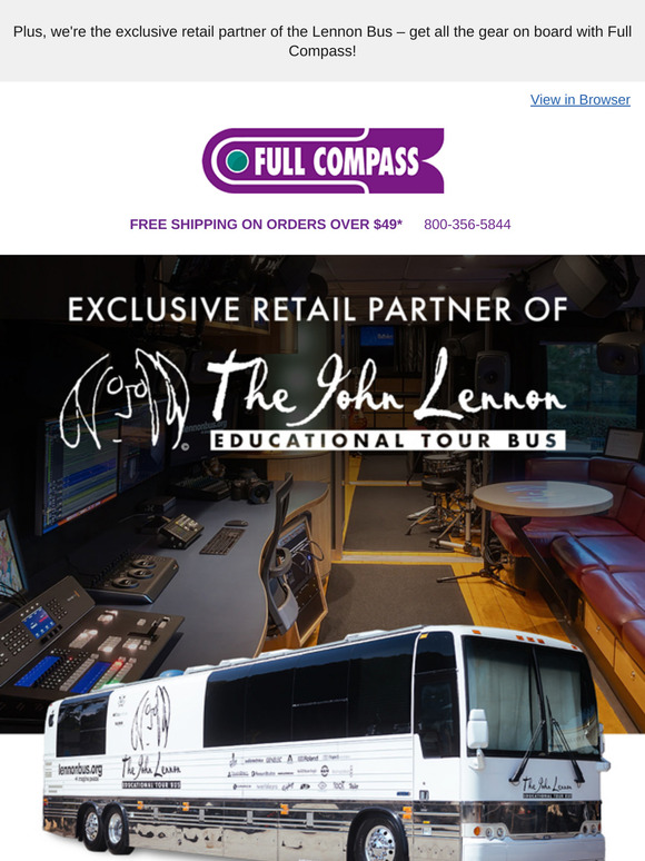 Full Compass: Full Compass is a Proud 2025 Sponsor of the John Lennon ...