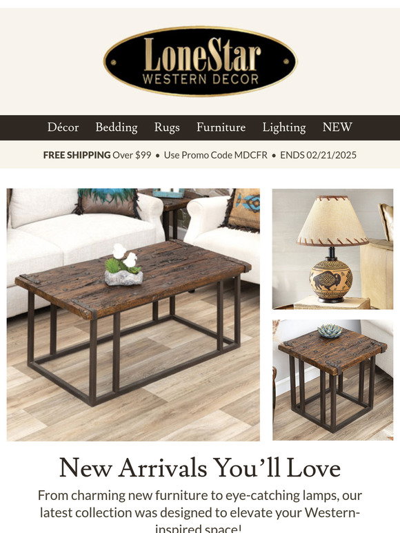 Lone Star Western Decor: NEW Western Furniture & Lamps to Complete Your ...