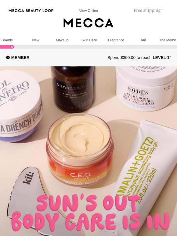 Mecca: Get gorgeous, glowing skin – all over | Milled