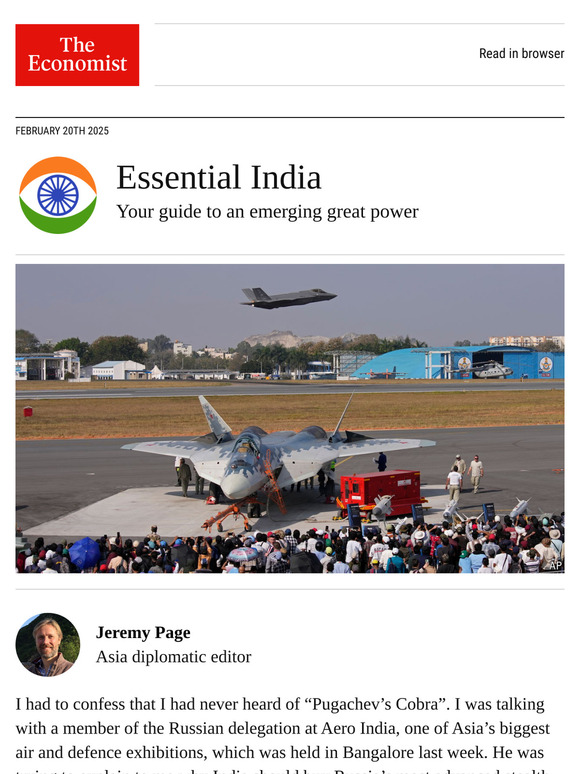 The Economist: Essential India: Russia v America in Bangalore | Milled