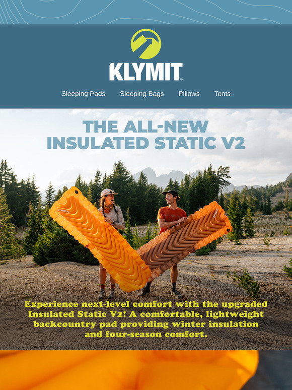 Klymit: Don't miss this new arrival: Insulated Static V2 Sleeping Pad ...