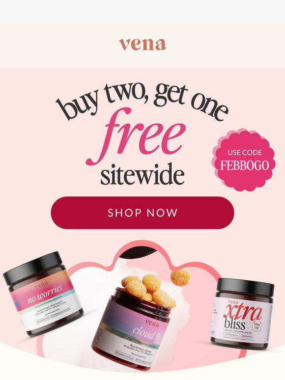 Vena CBD: Flash Sale 💓 Buy 2, Get 1 Free | Milled