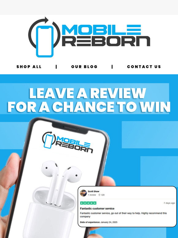 Mobile Reborn: Review & Win: 1st Gen AirPods! | Milled