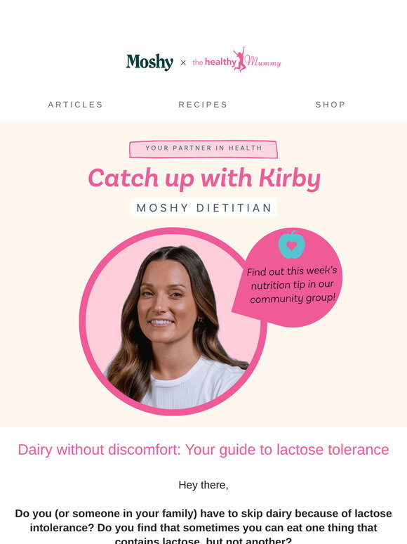 The Healthy Mummy: 🧀 The (actual) truth about lactose intolerance | Milled