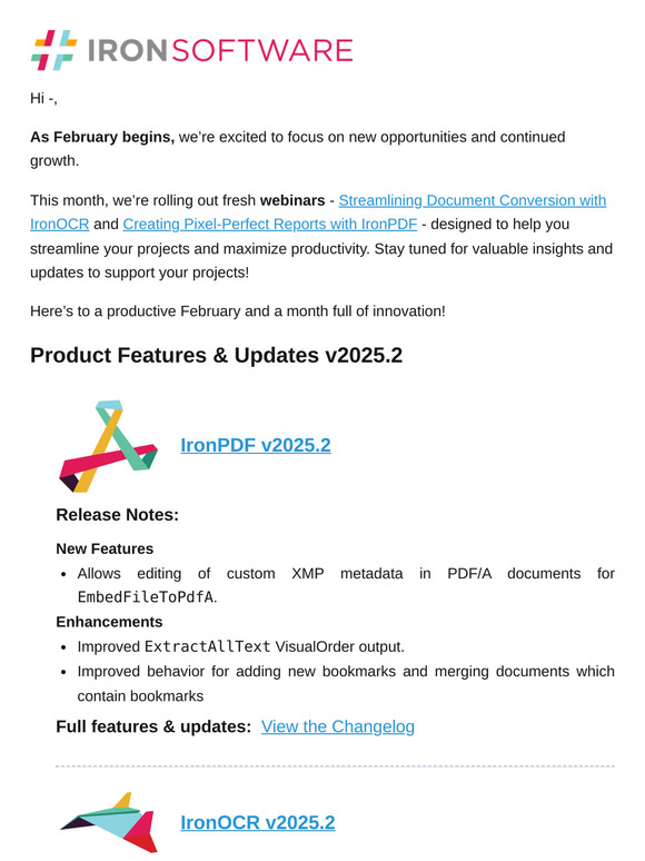 Iron Software: Iron Software v2025.2: Speed & Memory Optimization Upgrade | Milled