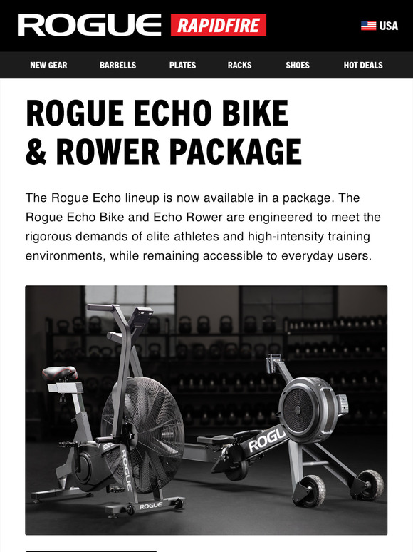 Rogue Fitness: Just Launched: Rogue Echo Bike & Rower Package, Rogue ...