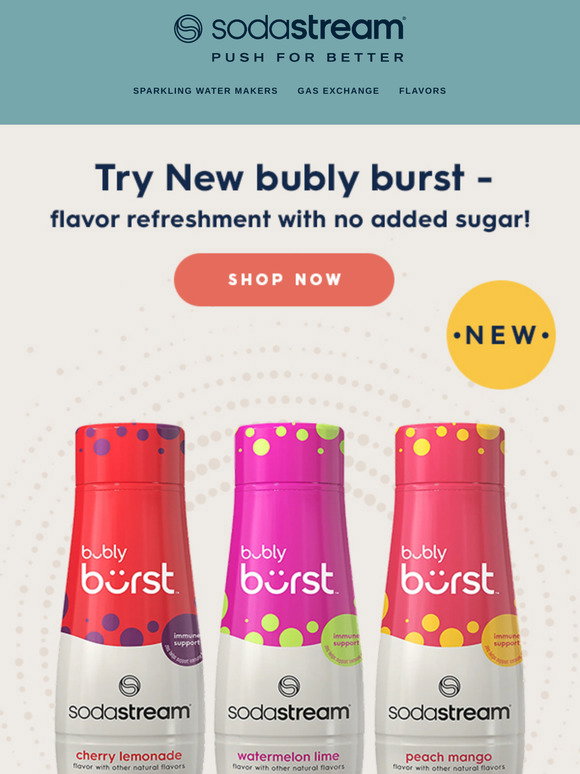 SodaStream: 💥Don't miss the new bubly burst flavors! 🍋 | Milled