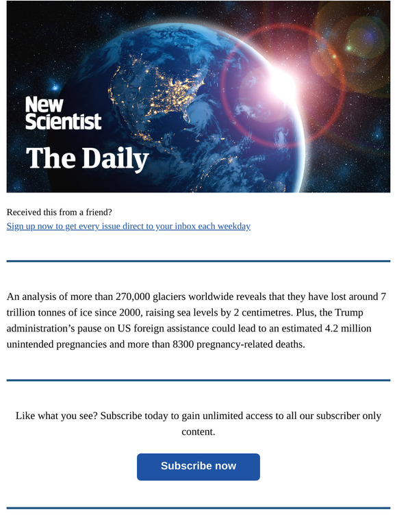 New Scientist: Glaciers have shrunk more than 5 per cent since 2000 ...