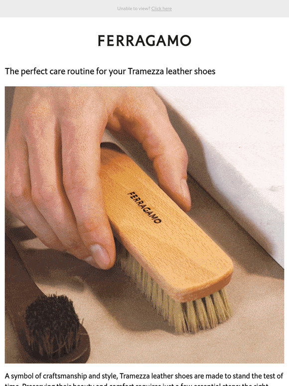 FERRAGAMO: Step by step: how to care for your Tramezza shoes | Milled
