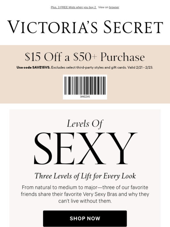 Victoria's Secret: $15 Off + What Your Favorite Influencers Are Wearing ...