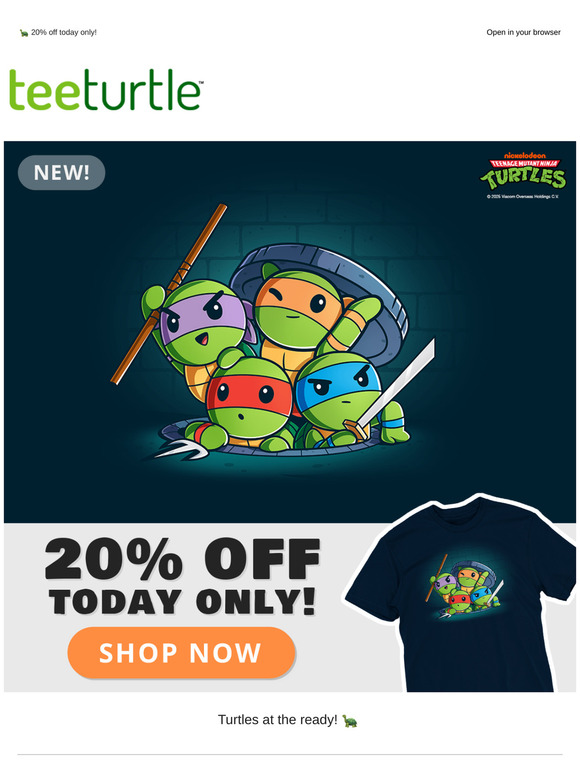 TeeTurtle: NEW Teenage Mutant Ninja Turtles design! | Milled