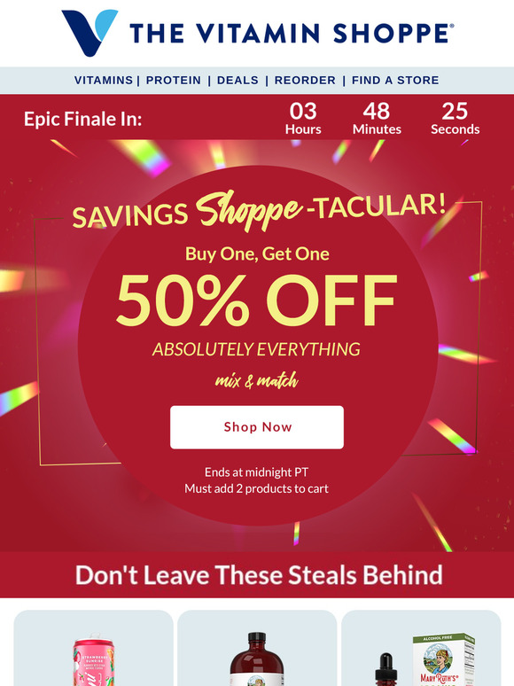 Vitamin Shoppe: 🤯 Epic deal finale day | Milled
