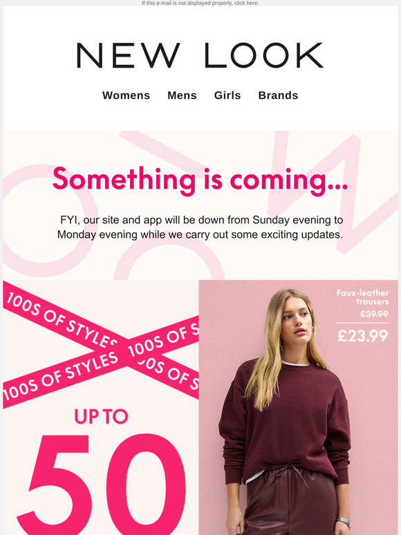 New Look Email Newsletters: Shop Sales, Discounts, and Coupon Codes