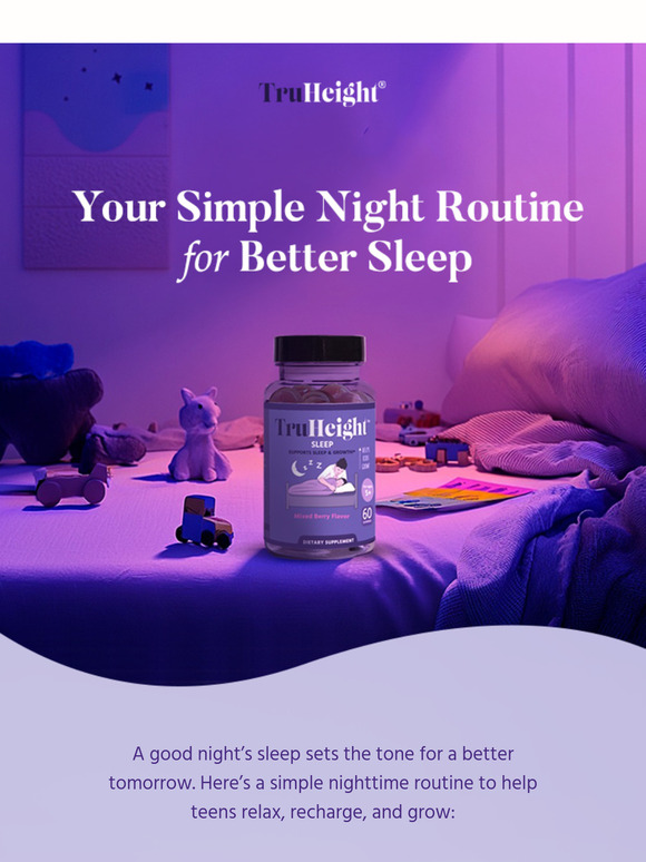 TruHeight: A 5-step night routine for better sleep with TruHeight 💤 ...
