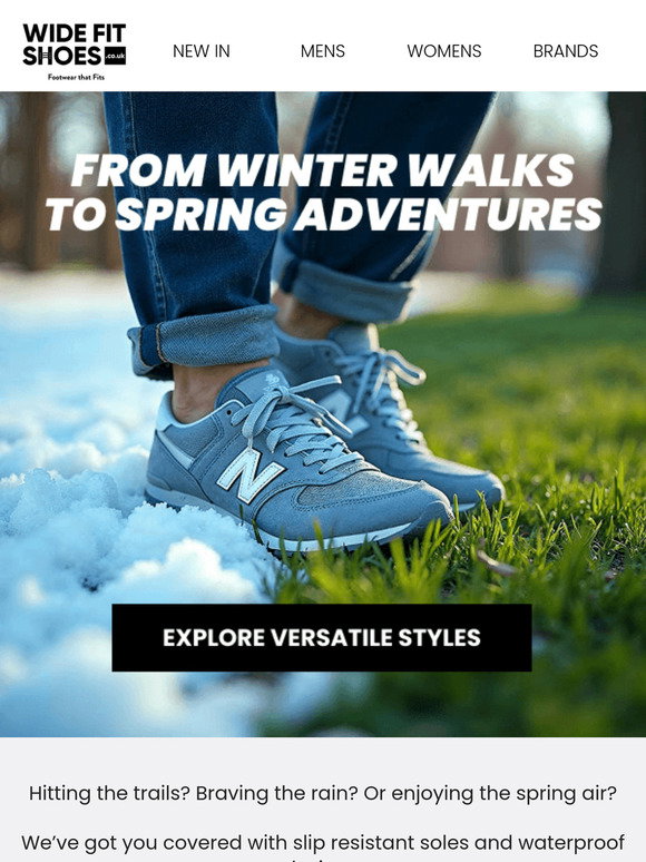Wide Fit Shoes: All-weather comfort—shoes that move with you 👟 | Milled