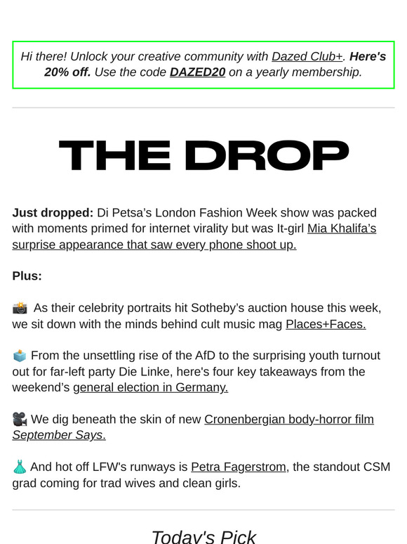 Dazed and Confused: Mia Khalifa makes a surprise appearance at LFW | Milled