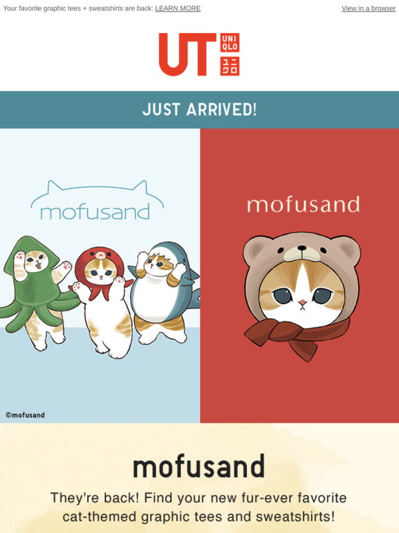 UNIQLO: Just arrived: mofusand | Milled