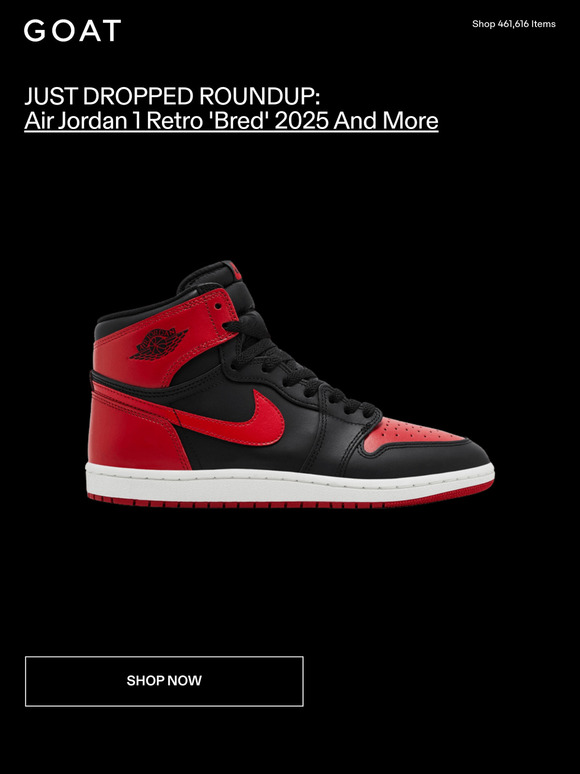 GOAT Email Newsletters: Shop Sales, Discounts, and Coupon Codes