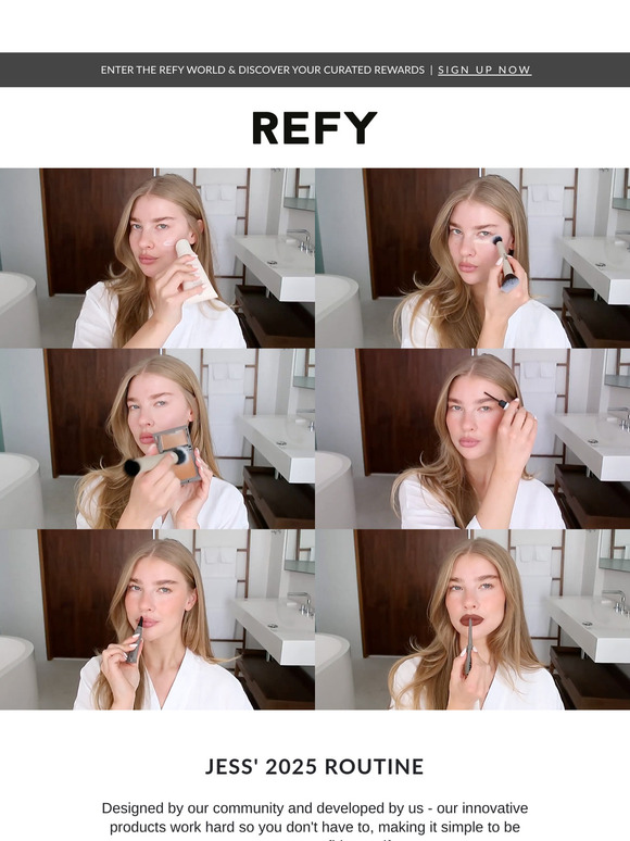 Refy Beauty: Our co-founder Jess' 2025 routine | Milled