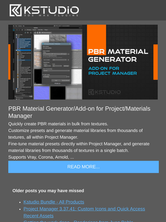 Kstudio: News from Kstudio (PBR Material Generator/Add-on for Project ...