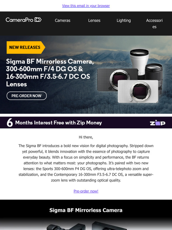 CameraPro: Introducing Sigma’s Latest BF Camera and Two Powerful Lenses ...