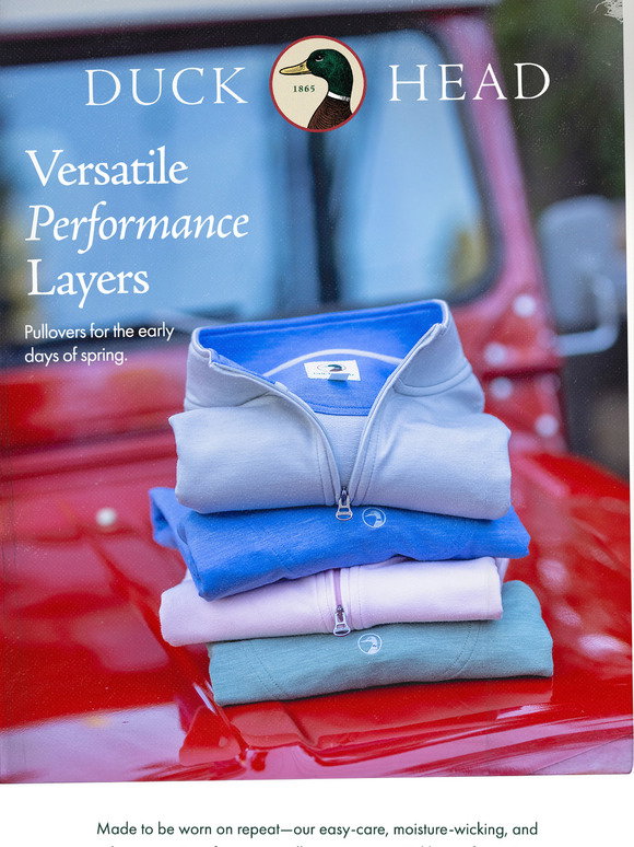 Duck Head: Versatile Performance Layers | Milled