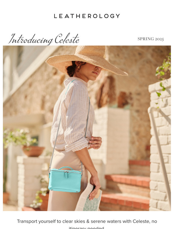 Leatherology: Introducing Celeste: Spring's Newest Hue | Milled