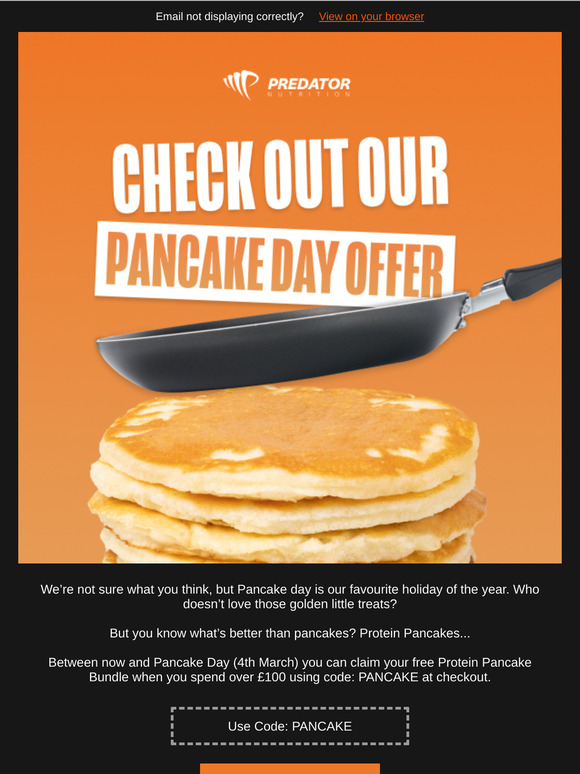 Predator Nutrition: 🥞 Free Protein Pancake Bundle | Milled