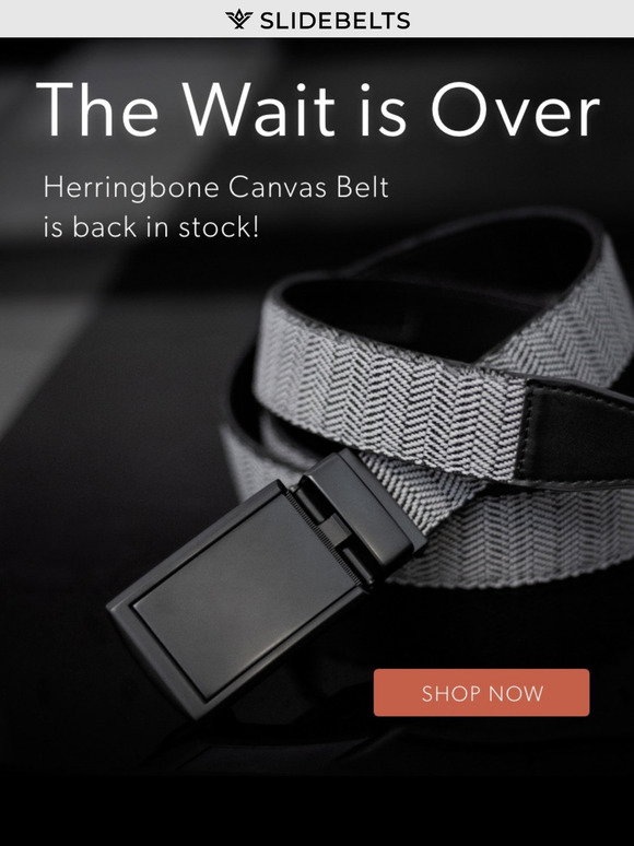 SlideBelts: 📏 Herringbone Belt Restocked | Milled